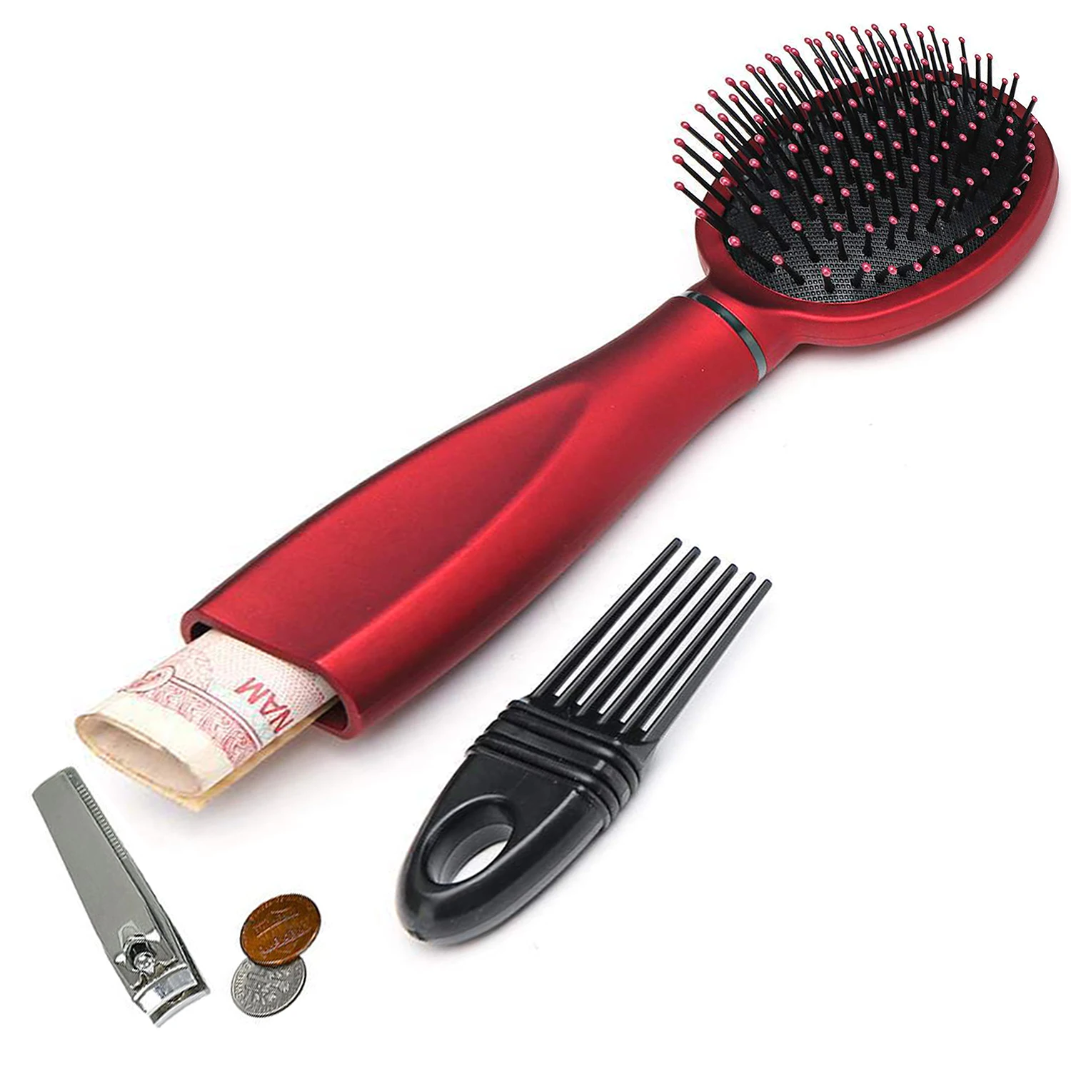 Hair Comb Secret Stash Hidden Safe Diversion Hair Brush Key Safe Box ...