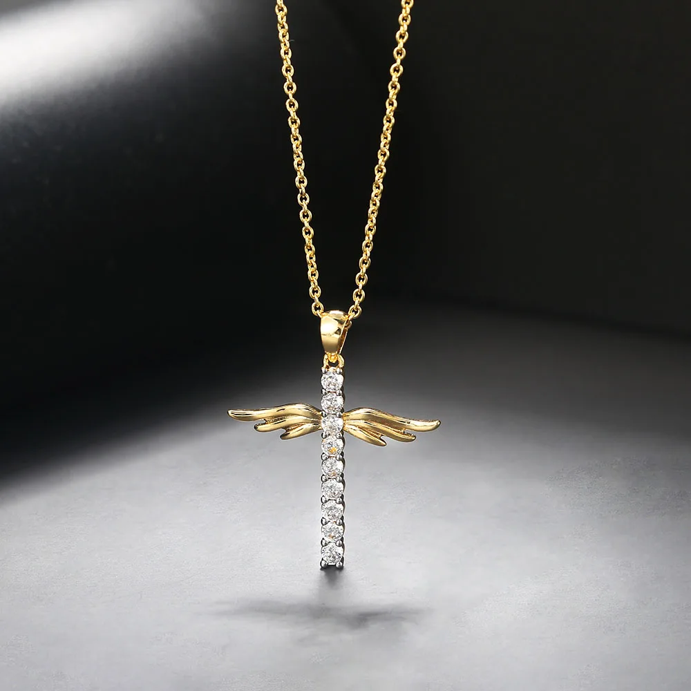 Angel-Wings-Cross-Pendant-Necklace-for-Women-Crosses-Women-s-Necklace ...