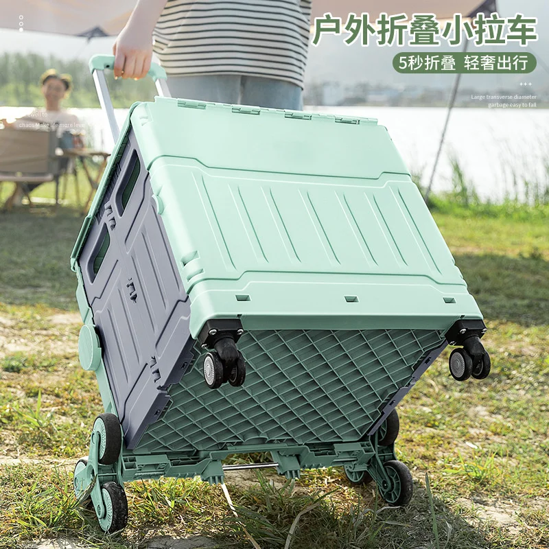 Outdoor-Camping-Trolley-Shopping-Cart-Portable-Express-Trolley-Camping ...