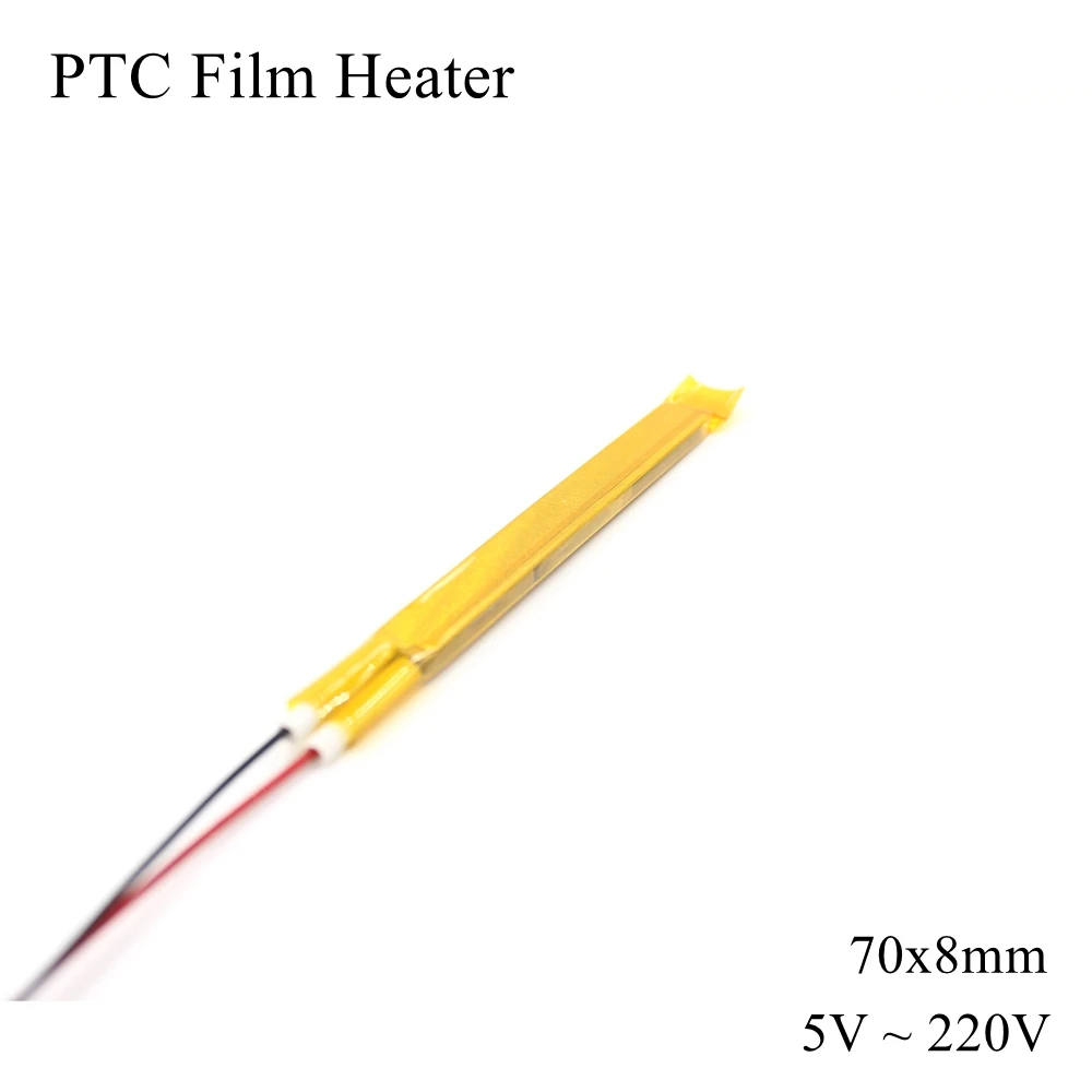 70x8mm-PTC-Heater-Element-Film-Insulation-5V-12V-24V-110V-220V-Constant ...