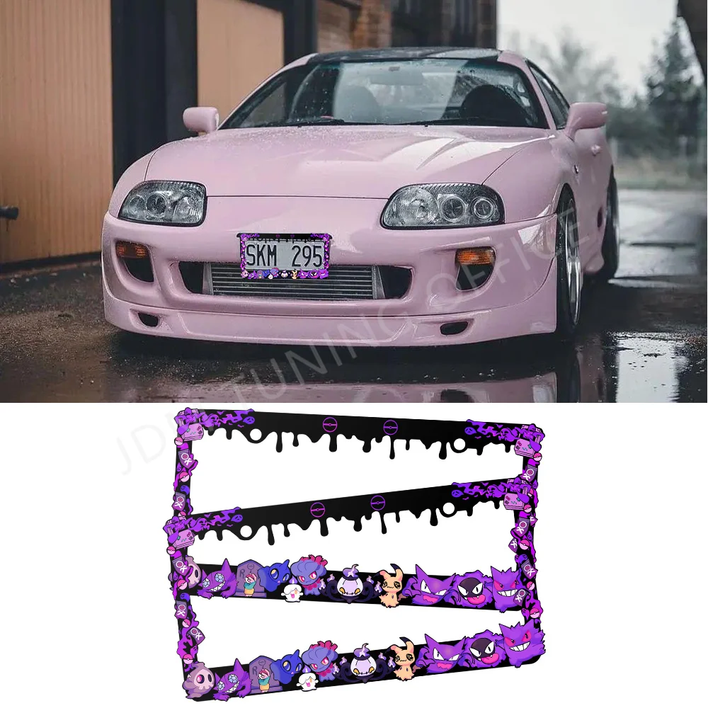 JDM-Ghost-Anime-License-Plate-Frame-Cartoon-Devil-License-Plate-Holder ...