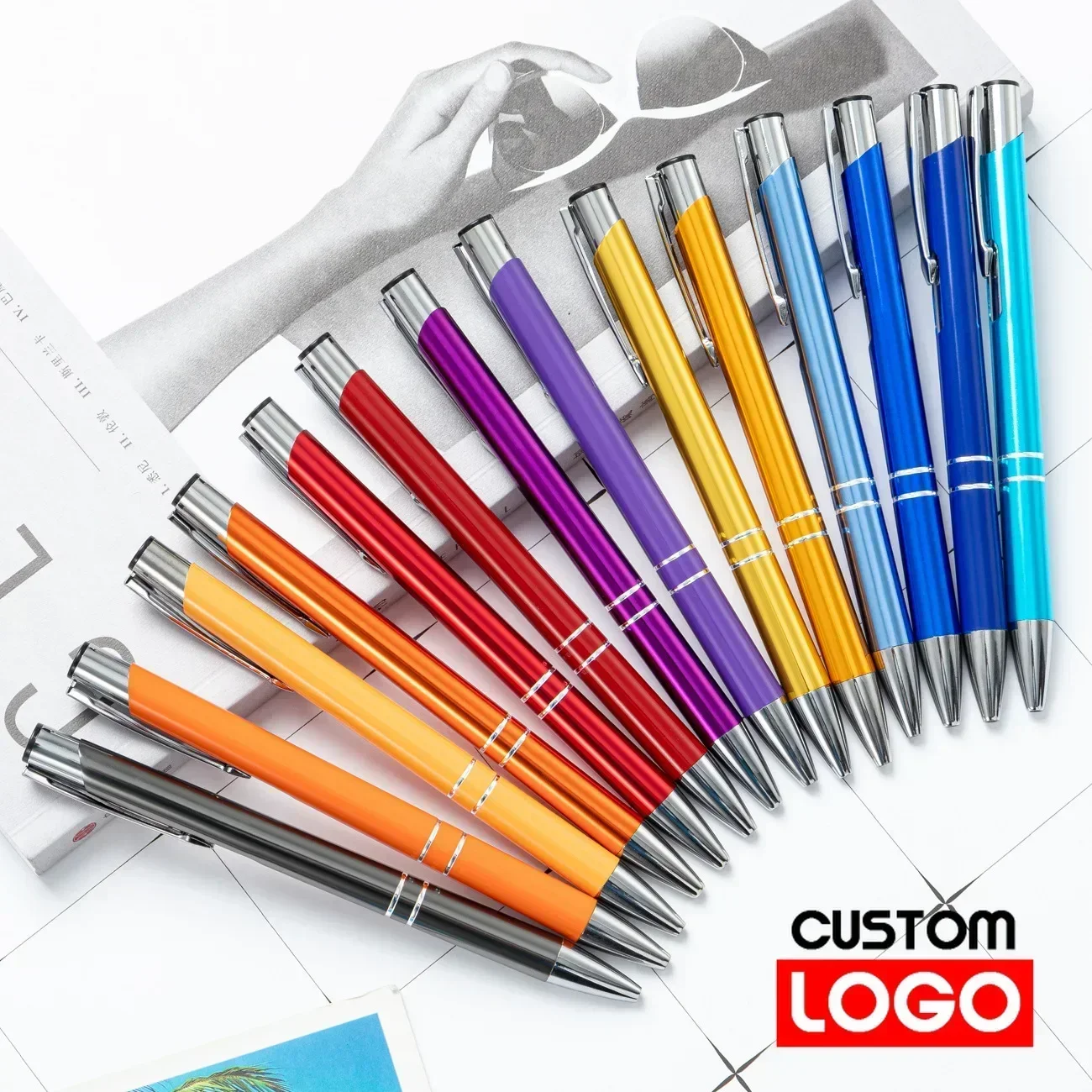 20-200 Pens Wholesale Hot Sell Custom Ballopint Pen Metal Ball Pen ...