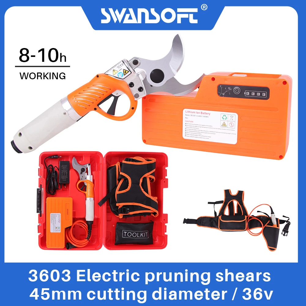 45mm Cordless Pruner Lithium-ion Pruning Shear Efficient Scissors ...