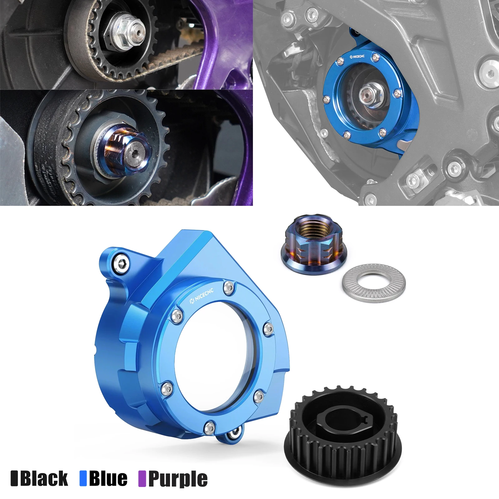 NICECNC For Sur-Ron Surron Light Bee X S Primary Pulley Pulley Nut Belt ...