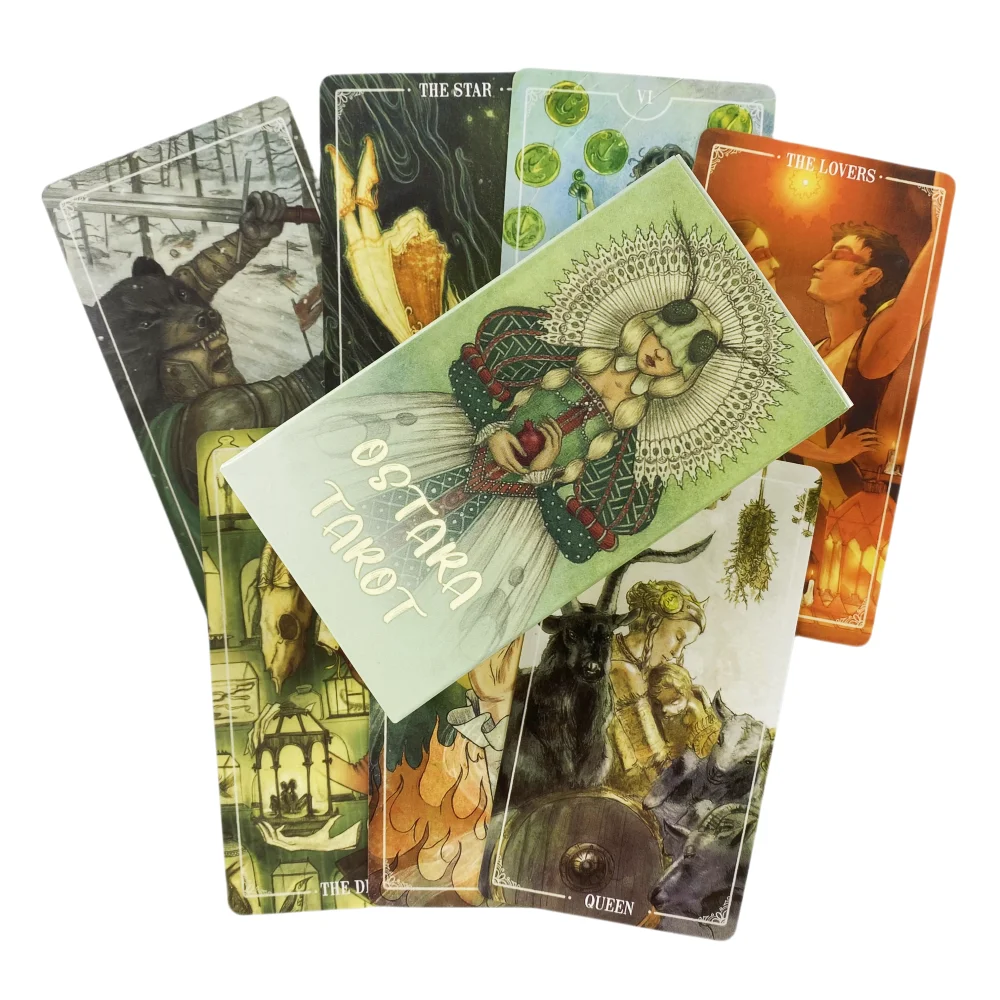 Set de tarot Ostara version anglaise, cartes oracle, jeu de table pour ...