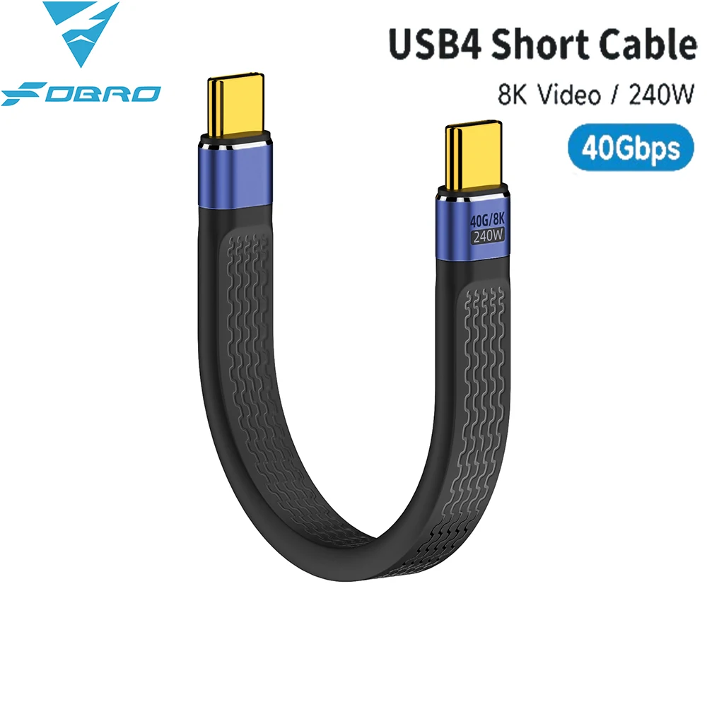 USB-4-Data-Cable-40Gbps-USB-C-to-Type-C-Short-Cable-40gbps-PD240W-8K ...