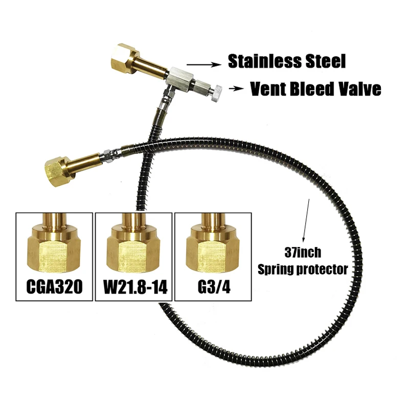 Soda-CO2-Fill-Whip-Refill-Station-Charging-Adaptor-With-37inch-Hose-W21 ...