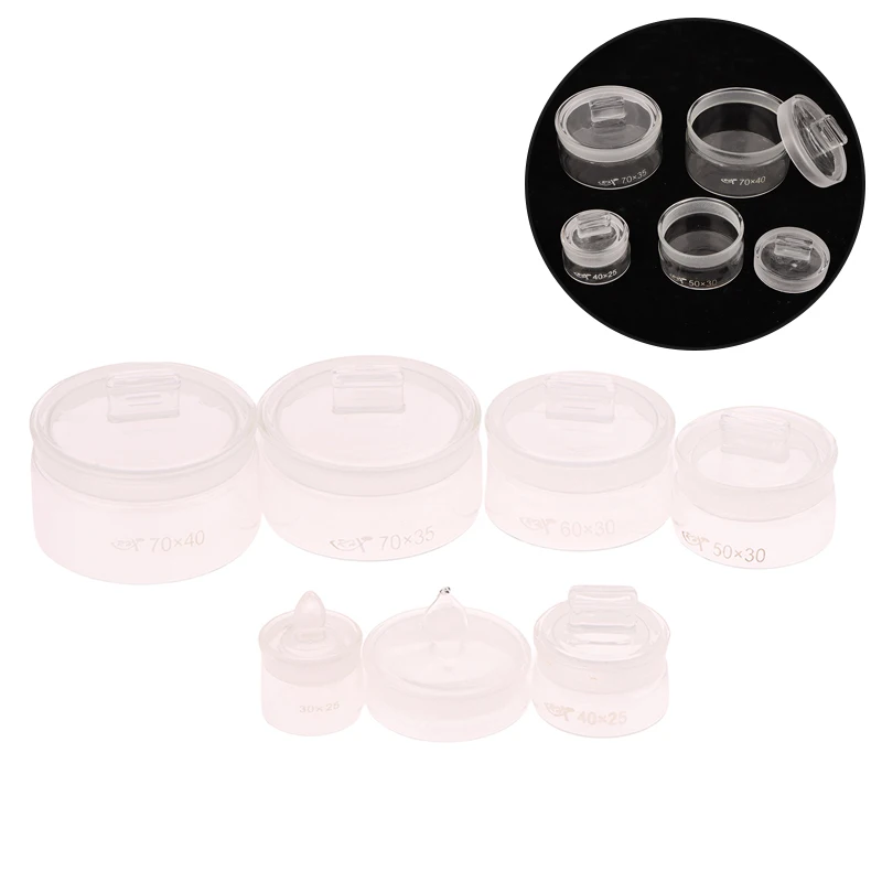 1Pc Glass Alcohol Cup Sample Bottle Transparent Can Round Weighing Dish ...