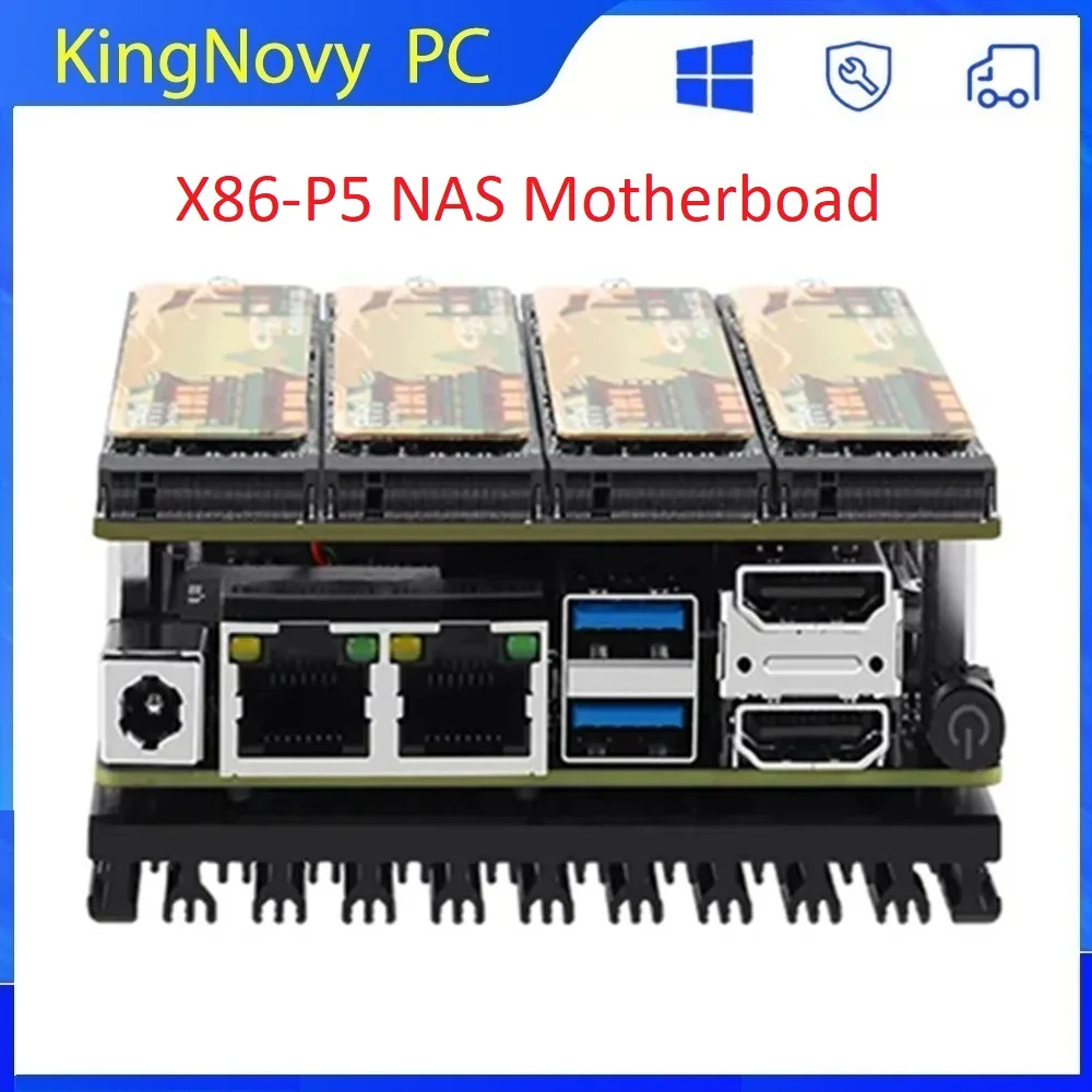Intel-i3-N305-N100-X86-P5-Development-NAS-Motherboad-4-M2-NVME-Kit ...