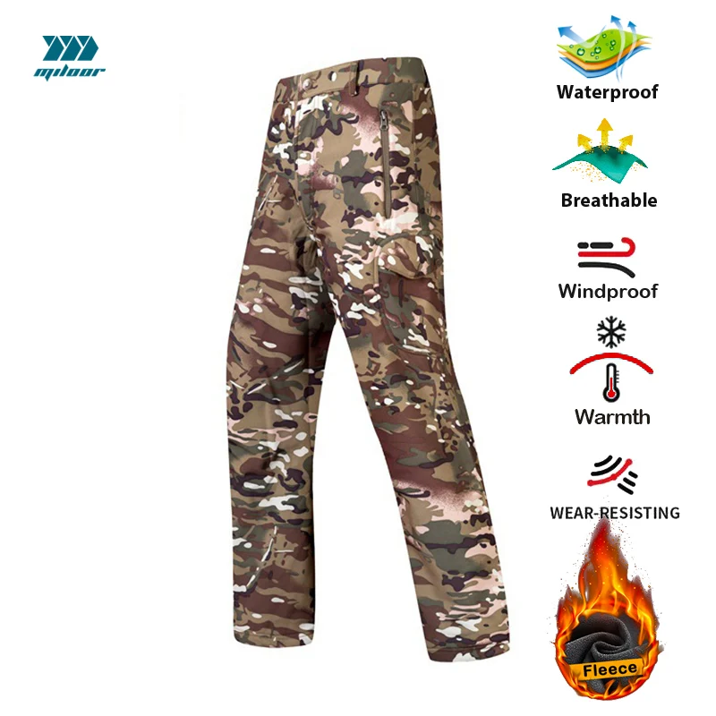 Wandern-Hosen-M-nner-Winddicht-Wasserdichte-Fleece-Hosen-Camping ...