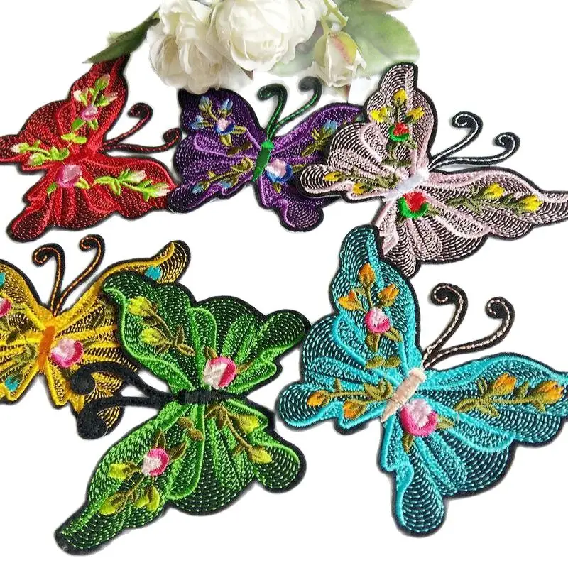 6pcs-lot-mix-color-butterfly-Patches-Sewing-Clothes-Patch-Iron-On ...