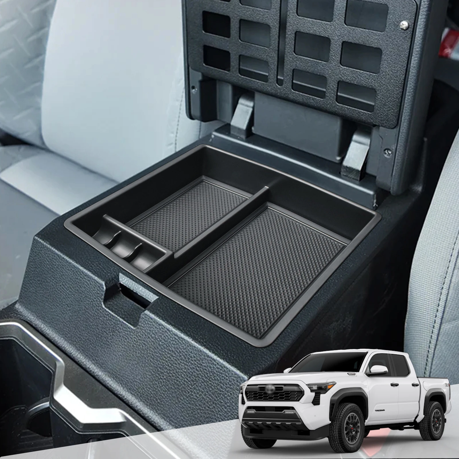 Center-Console-Tray-Armrest-Box-for-Toyota-Tacoma-2024-Armrest-Storage ...