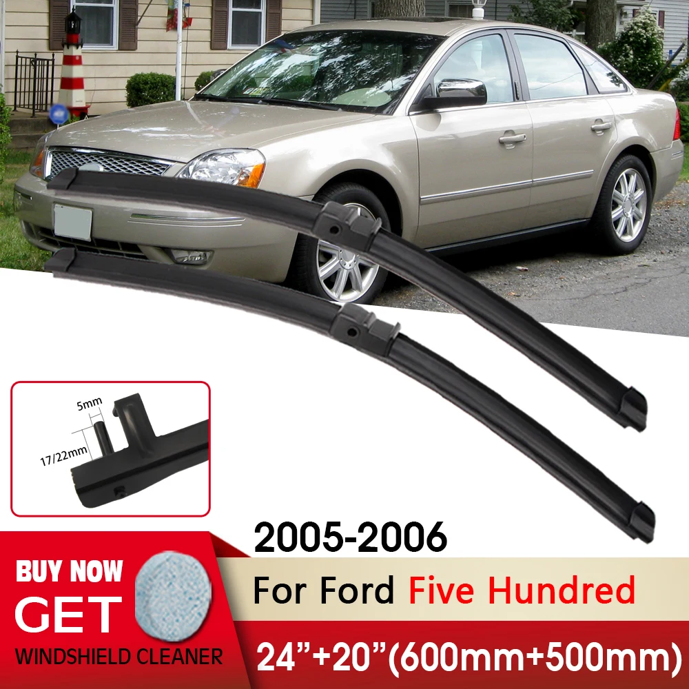 Car Wiper RHD&LHD Front Wiper Blades 24"+20" For Ford Five Hundred 2005 ...