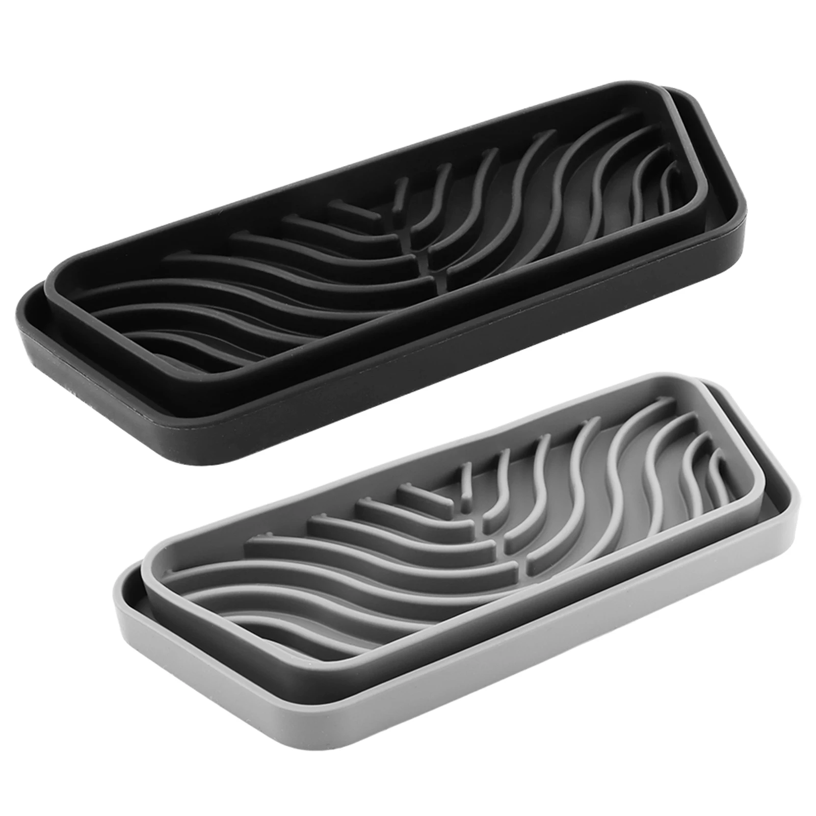 2pcs-Spill-Proof-Water-Dispenser-Tray-Home-Silicone-Drain-Pad ...