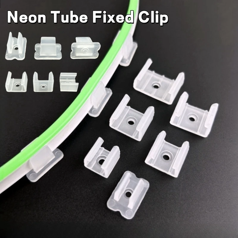 20-50-100pcs-LED-Neon-Strip-Fixed-Clip-Plastic-Connector-6-10-20mm ...