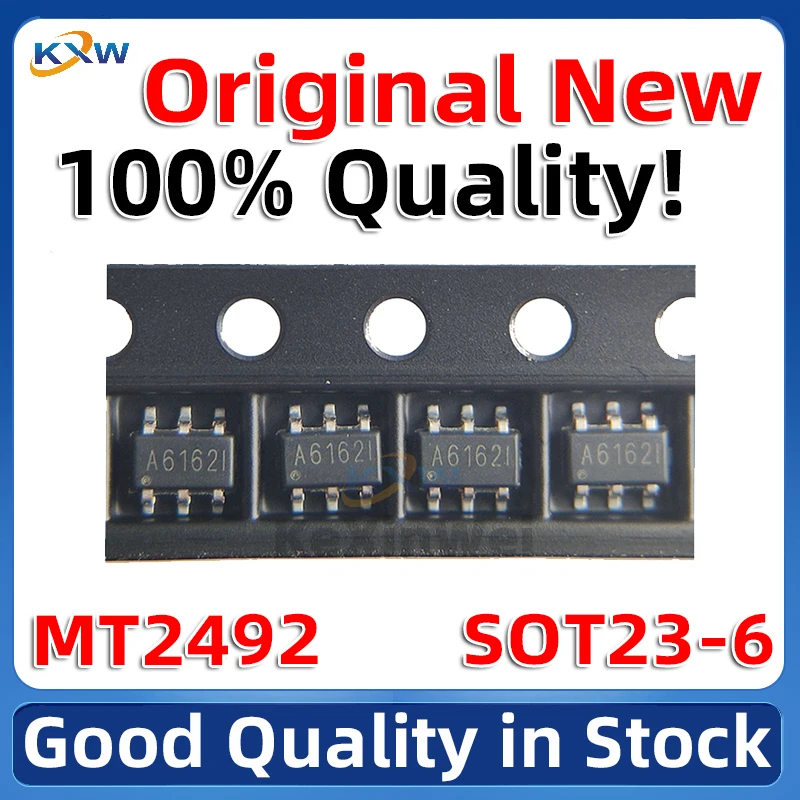 10PCS New and Original MT2492 SOT23 6 600KHz 16V 2A Synchronous Step Down Converter IC ...