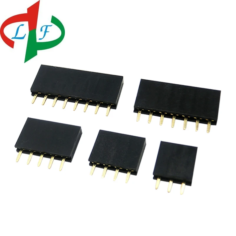 10pcs-2-54mm-Single-Row-Female-Socket-Row-Socket-Pin-Header-Connectors ...