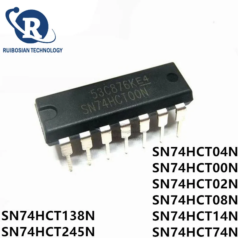 10pcs-SN74HCT04N-DIP-14-74HCT04-DIP-74HCT04N-SN74HCT00N-SN74HCT02N ...