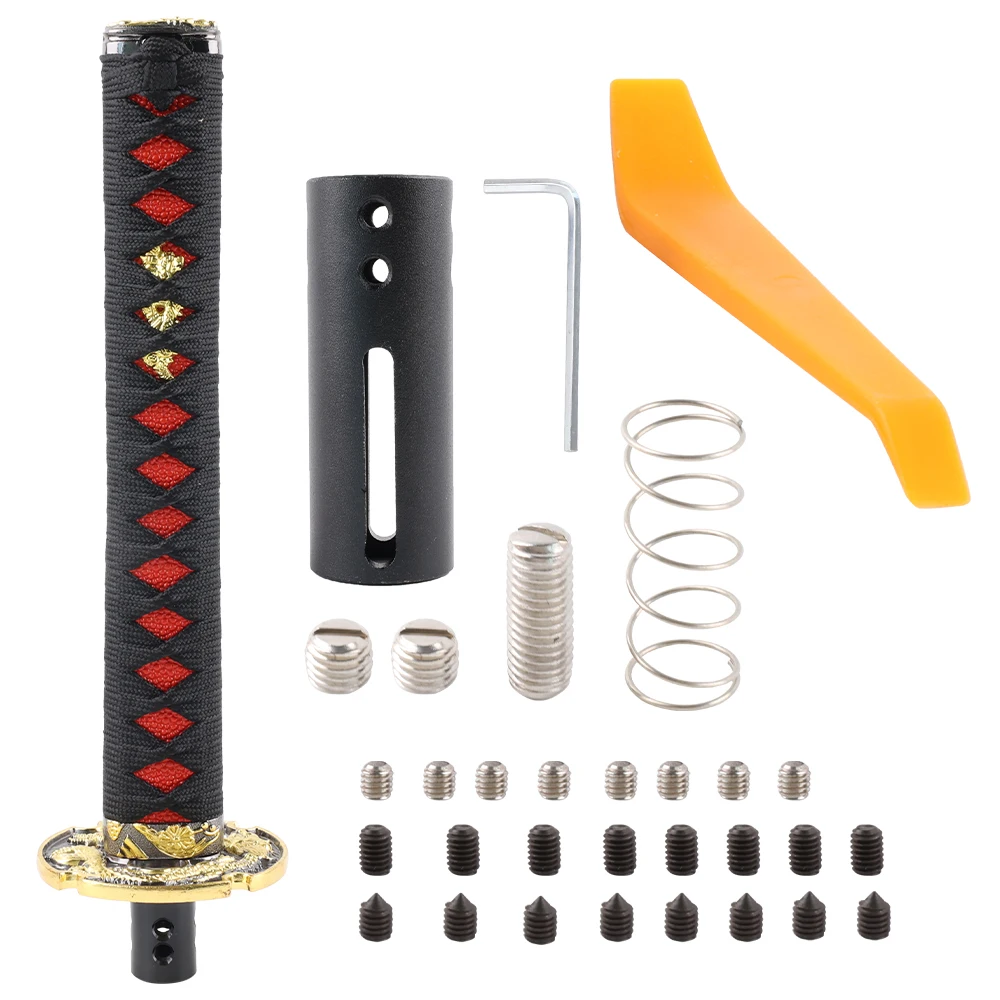25CM-Samurai-Sword-Automatic-Leather-Shift-Knob-Universal-For-Lock ...