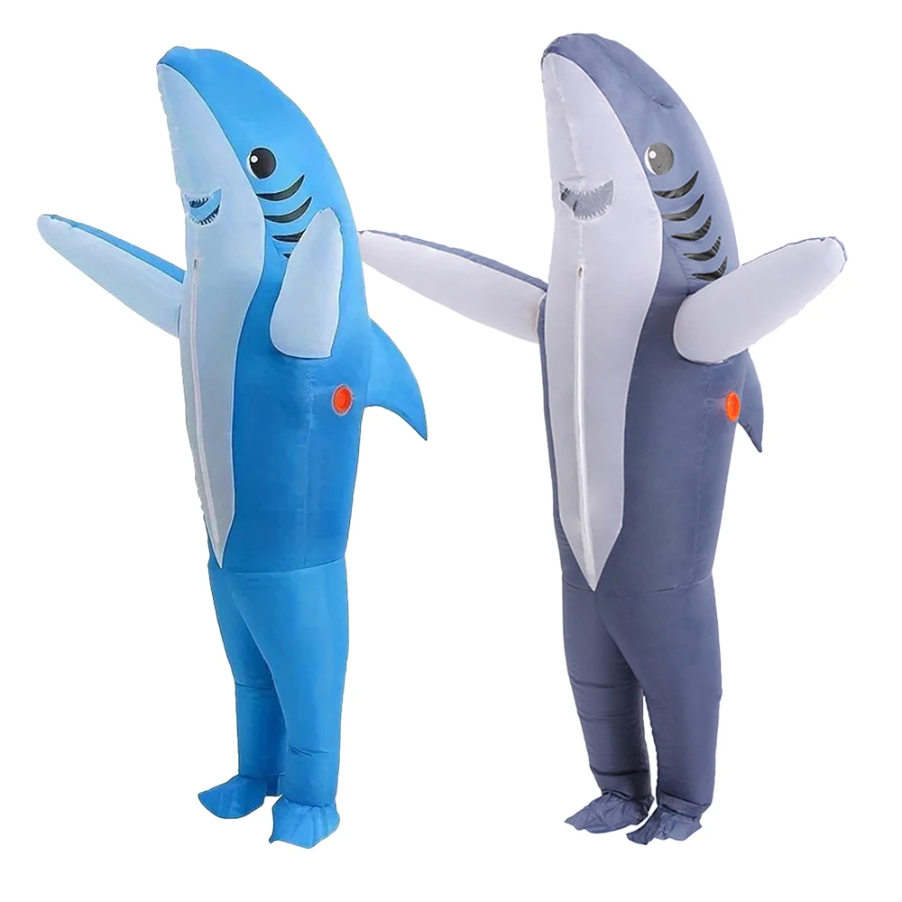 Adult-Blue-Sharks-Inflatable-Costumes-Christmas-Party-Disfraz-Funny ...
