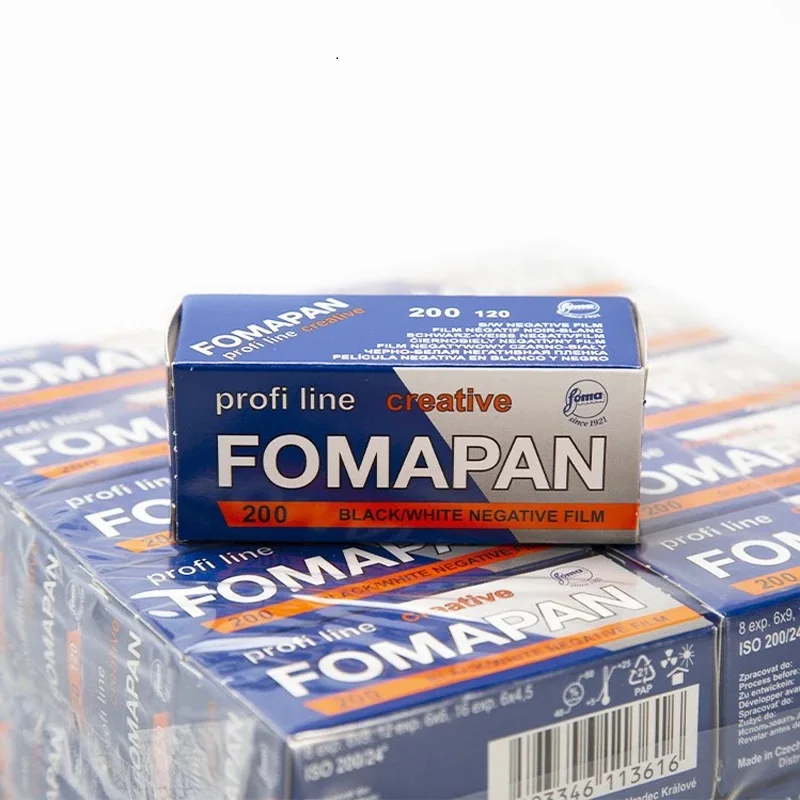 1-10 Rolls Original 120mm FOMAPAN 200 Black & White Negative Film ISO ...