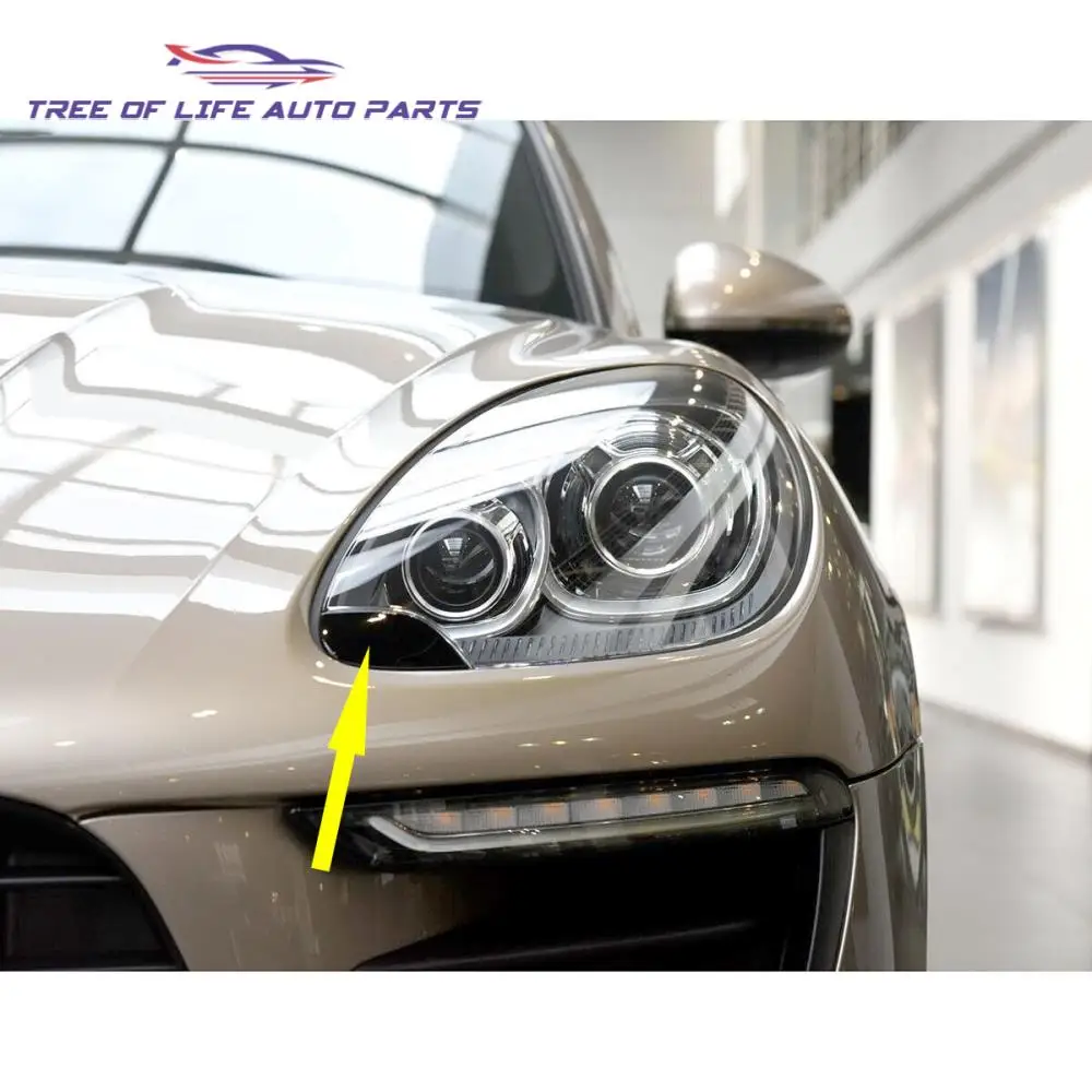 Set RH - Couvercle de buse de lavage de phare avant, pour Porsche MACAN ...