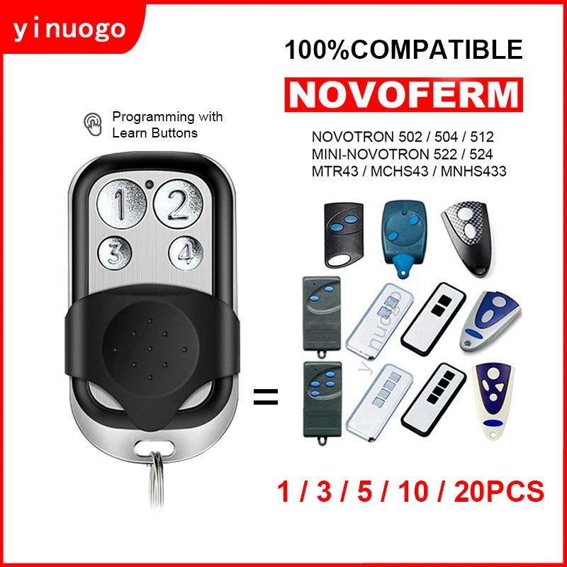 Novoferm Remote Control | Door Remote Control - 502 Max43-2 504 Max43-4 ...