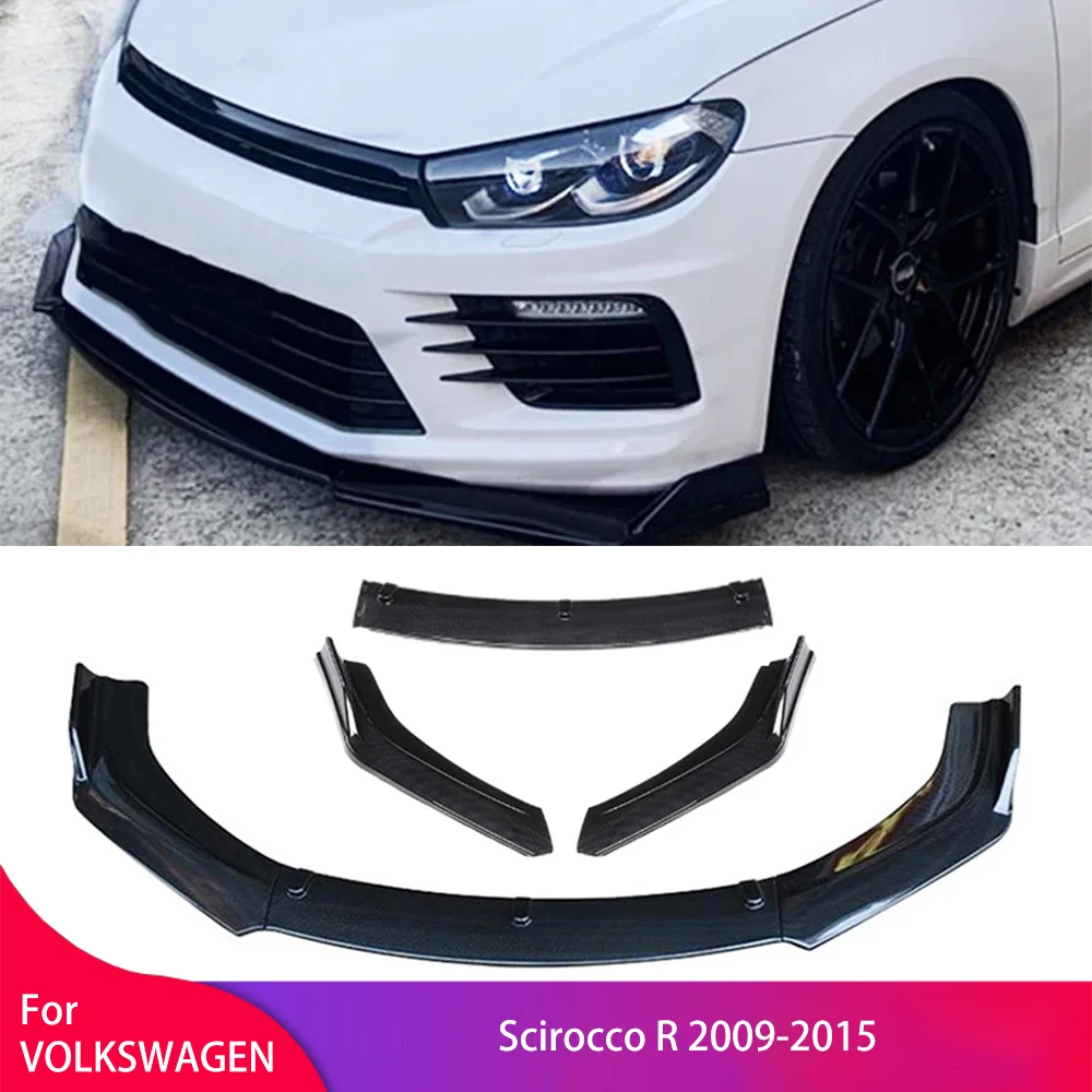 Car-Front-Bumper-Spoiler-Protector-Lip-Body-Kit-Decorative-Strip-Chin ...