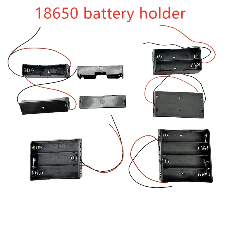 Plastic 18650 Battery Storage Box Case 1 2 3 4 Slot Way DIY Batteries ...