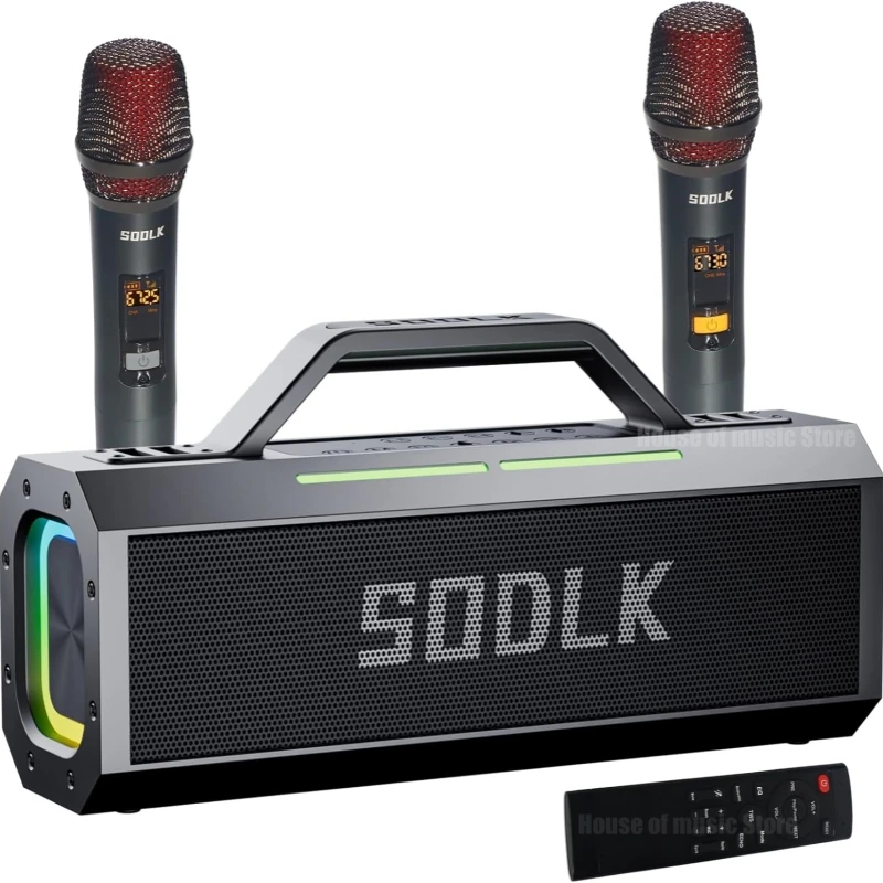 SODLK-S520-150-Watts-Big-Powered-Audio-Karaoke-Sound-System-Speakers ...