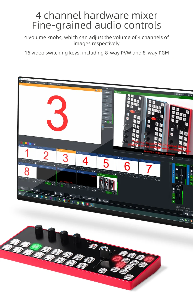 Generic Vmix Switcher Control Panel for Media Live Broadcast MIDI2.0 ...