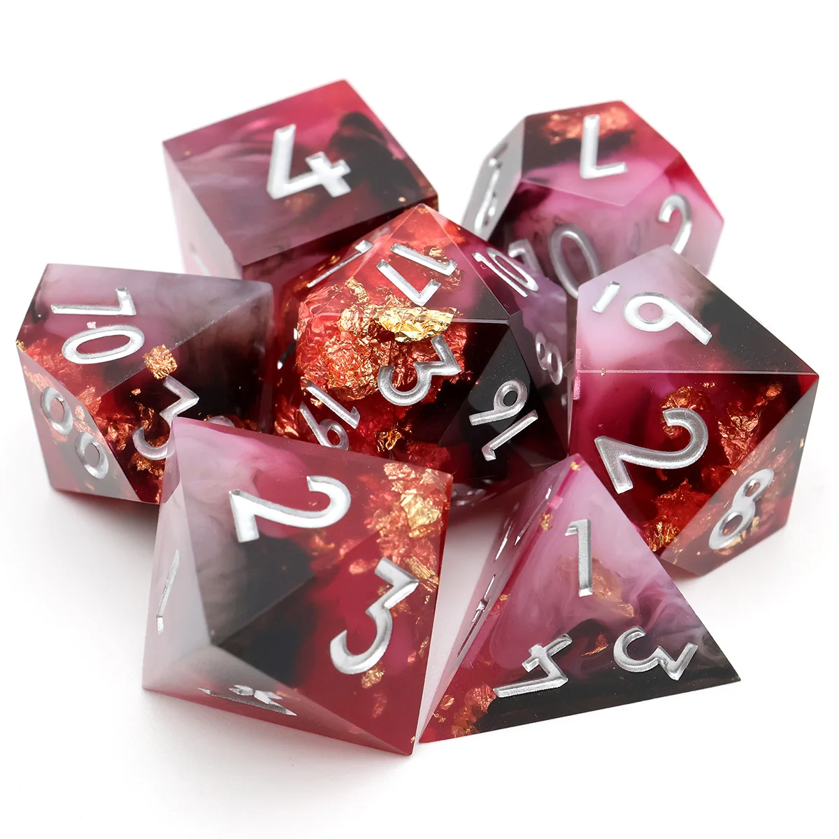 Sharp-Edge-Dice-Role-Playing-Table-Game-7-Pieces-Full-Set-For-Board ...