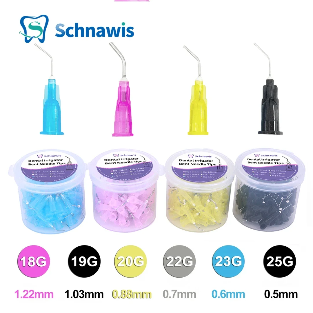 100Pcs-Box-Equipment-Irrigation-Bent-Needle-Tips-Dental-Flow-Sealant ...