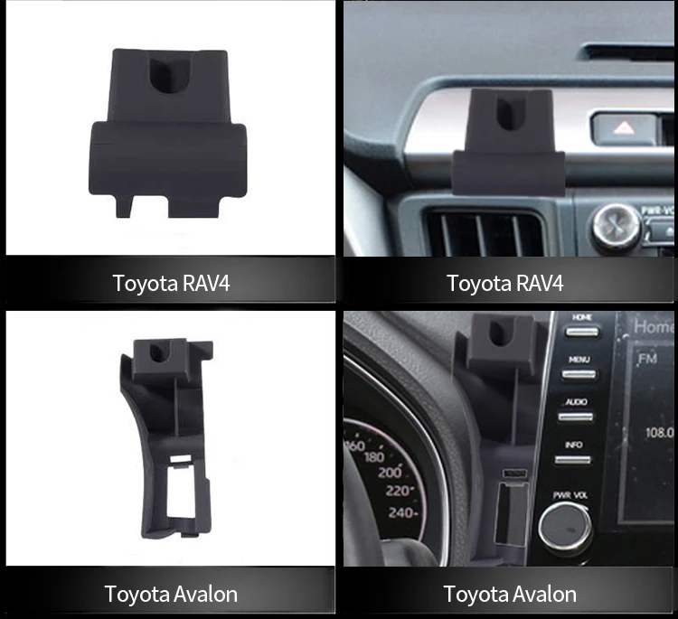 18-21yr Chr - Attaches de support de téléphone de voiture pour Toyota ...