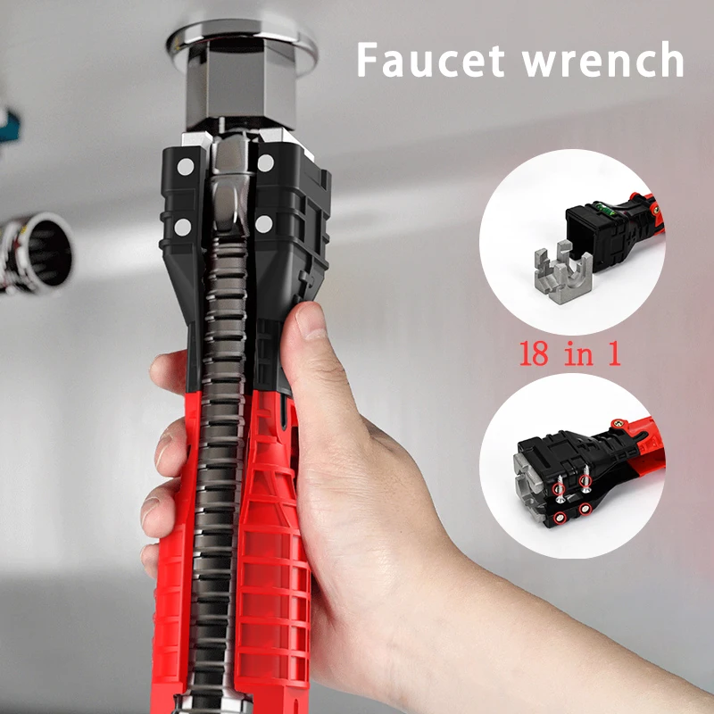 Faucet-Wrench-Hand-Tools-Ratchet-Wrenches-Set-Kitchen-Accessories-Sink ...