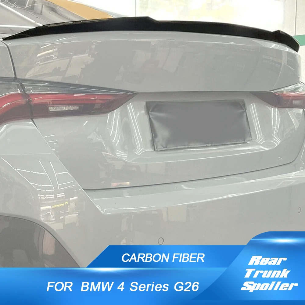 Carbon Fiber Car Rear Spoiler Wing For BMW 4 Series I4 G26 M Sport ...