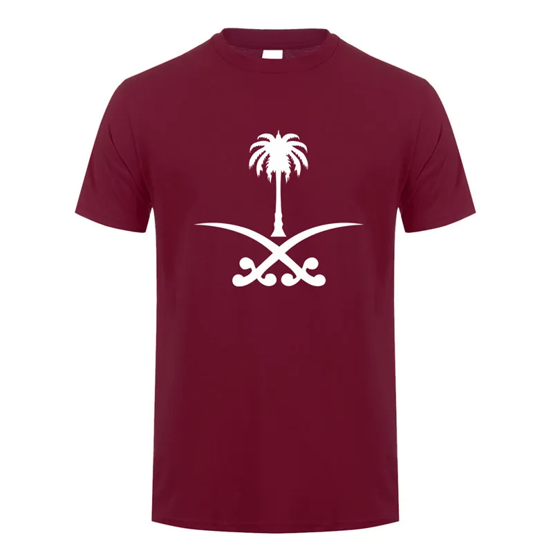 Saudi Arabia T Shirts Tops Men Cotton Shirt Short Sleeve Saudi Arabian ...