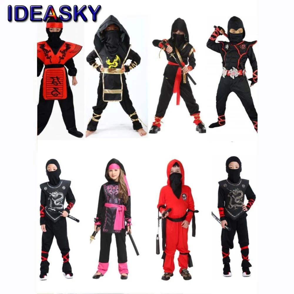 new year Boys Children Fancy Party Halloween Costume for Kids Ninja ...