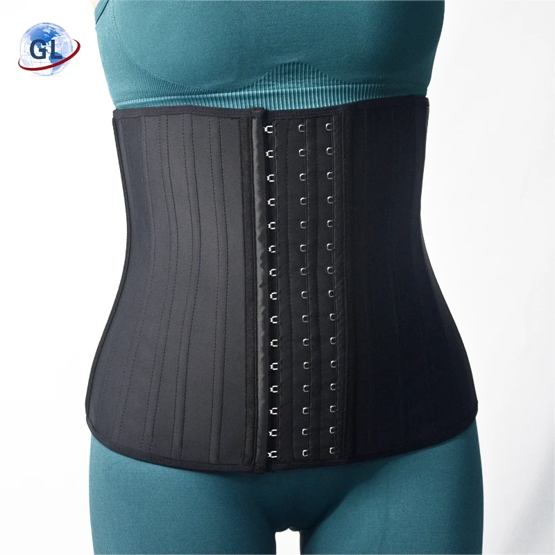 Latex-Shaping-Belt-Lengthened-Buckle-Rubber-Waist-Seal-3-Breasted-High ...