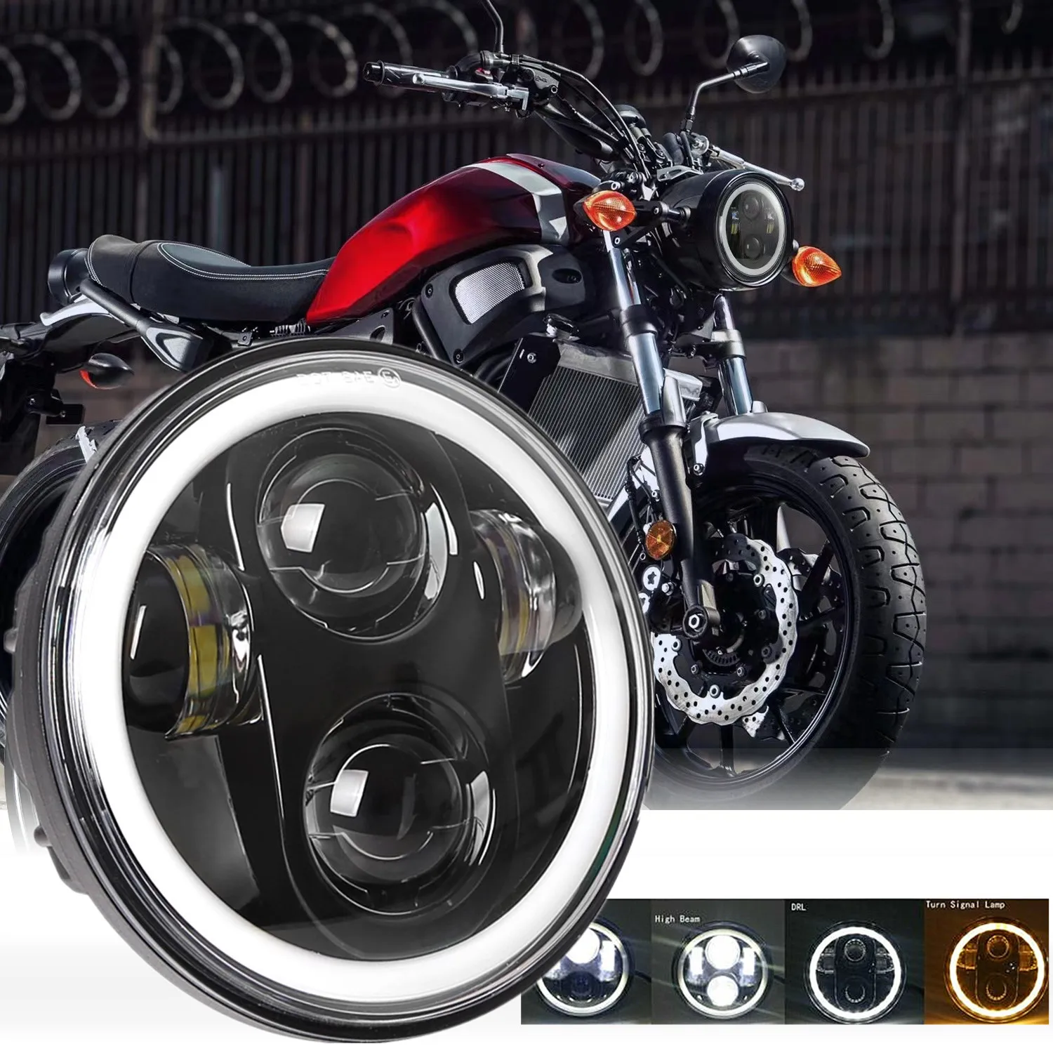 Angel Eyes Headlights Motorcycle