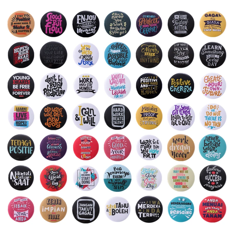 Funny-Slogan-Tinplate-Soft-Button-Pin-Slow-But-Flow-I-Can-I-Will-Badge ...