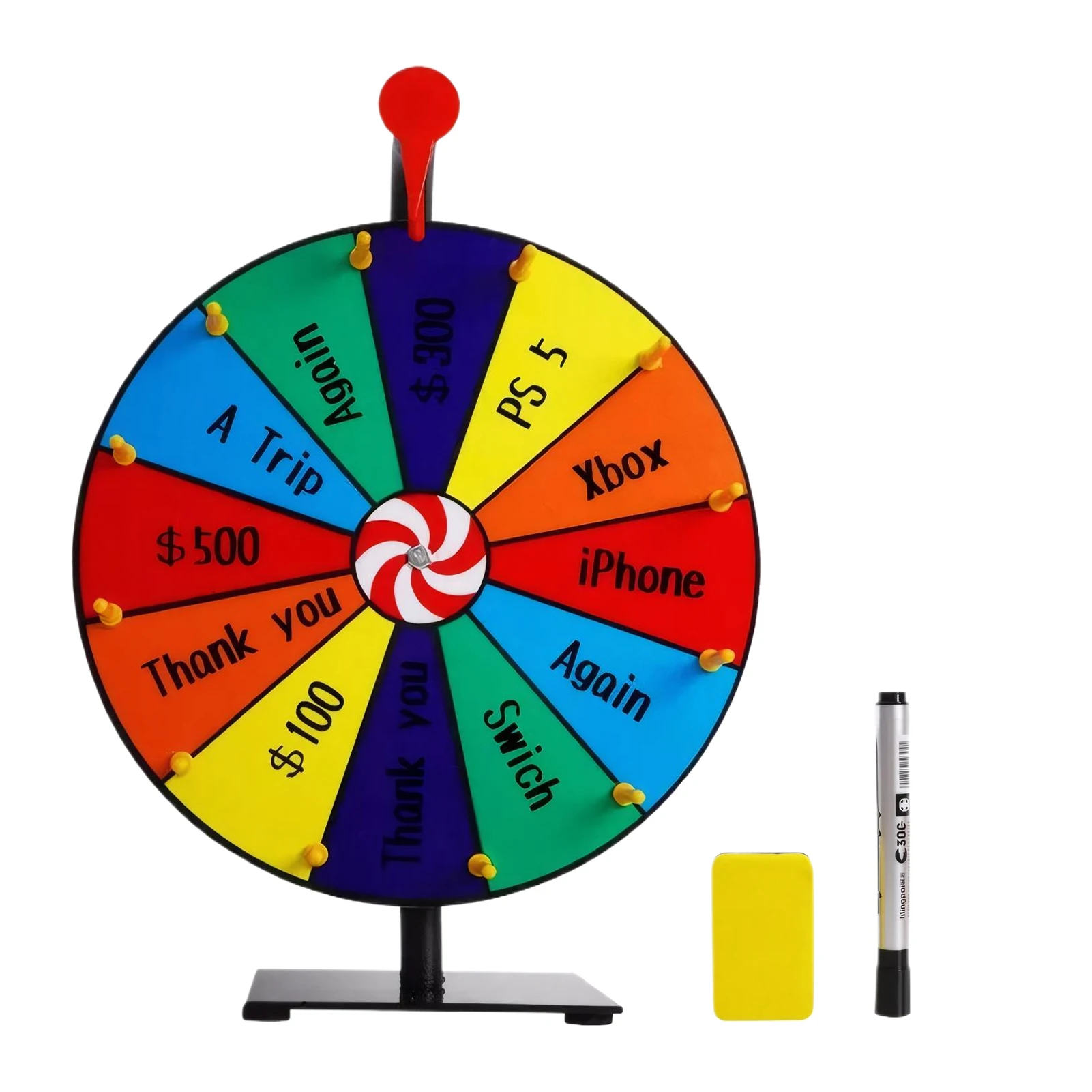 Portable-Wheel-With-Stand-Smooth-Fun-And-Fair-Game-Wheel-Tabletop ...