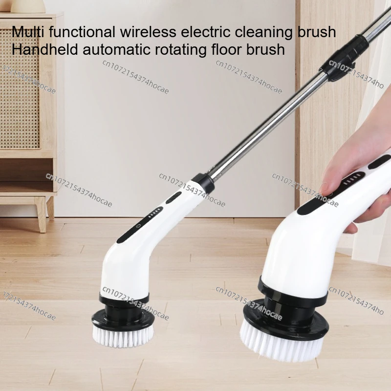 Electric Hand-held Cordless Floor Cleaning Brush Multi-function Rotary ...