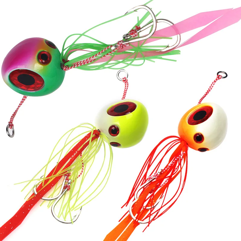 100g-Luminous-Metal-Jig-Head-Slider-Snapper-with-Rubber-Skirt-Fast ...