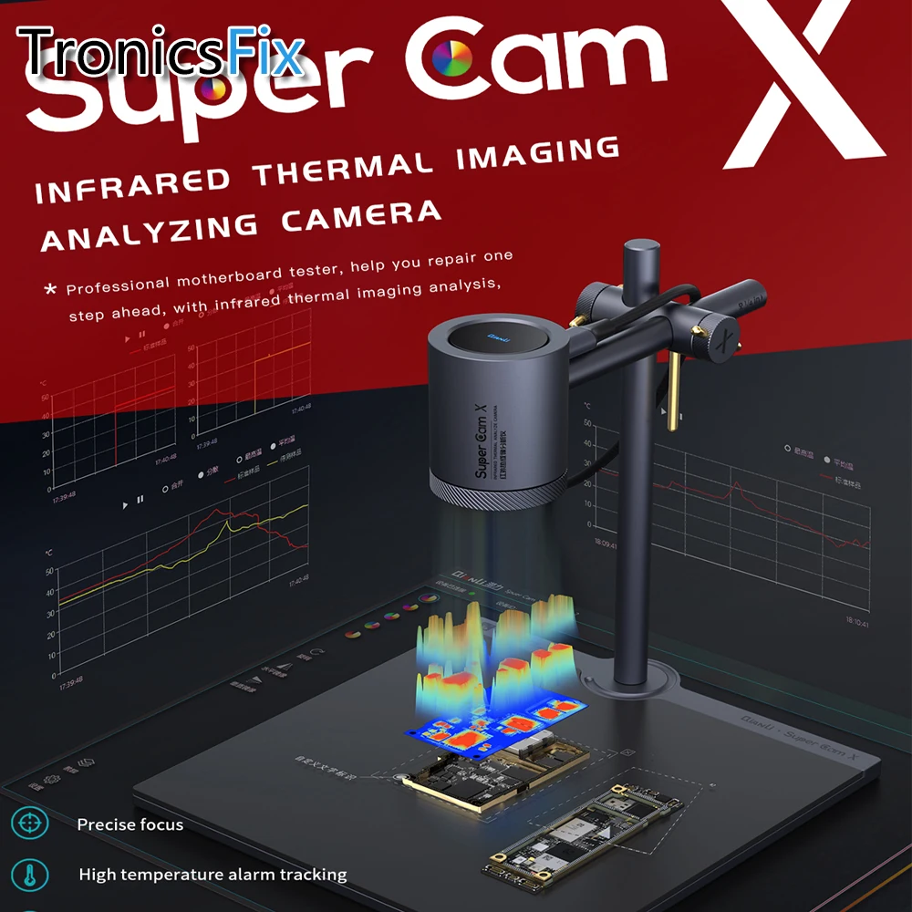 Qianli cámara térmica infrarroja Super Cam X 3D, detección de cortocircuito, PCB, herramienta de ...