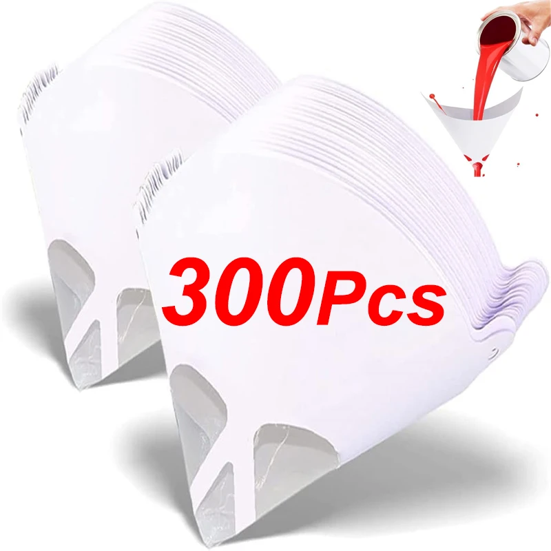 10-300Pcs Car Paint Spray Mesh Paper Filter Purifying Straining Funnel ...