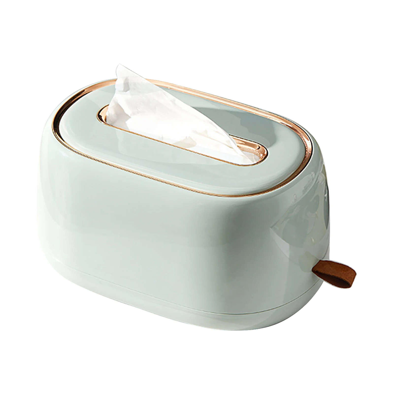 Tissue-Box-Holder-With-Spring-Desktop-Wall-mounted-Tissue-Box-Cover ...