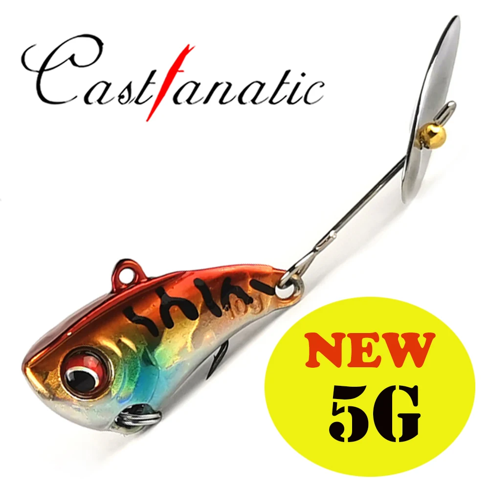 Castfanatic 5-15g Metal VIB Lure Tail-spinner Swimbait Cicada Vibration ...
