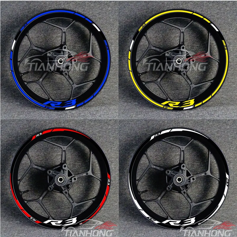 Pegatinas-de-llanta-reflectantes-para-motocicleta-YAMAHA-YZF-R3 ...