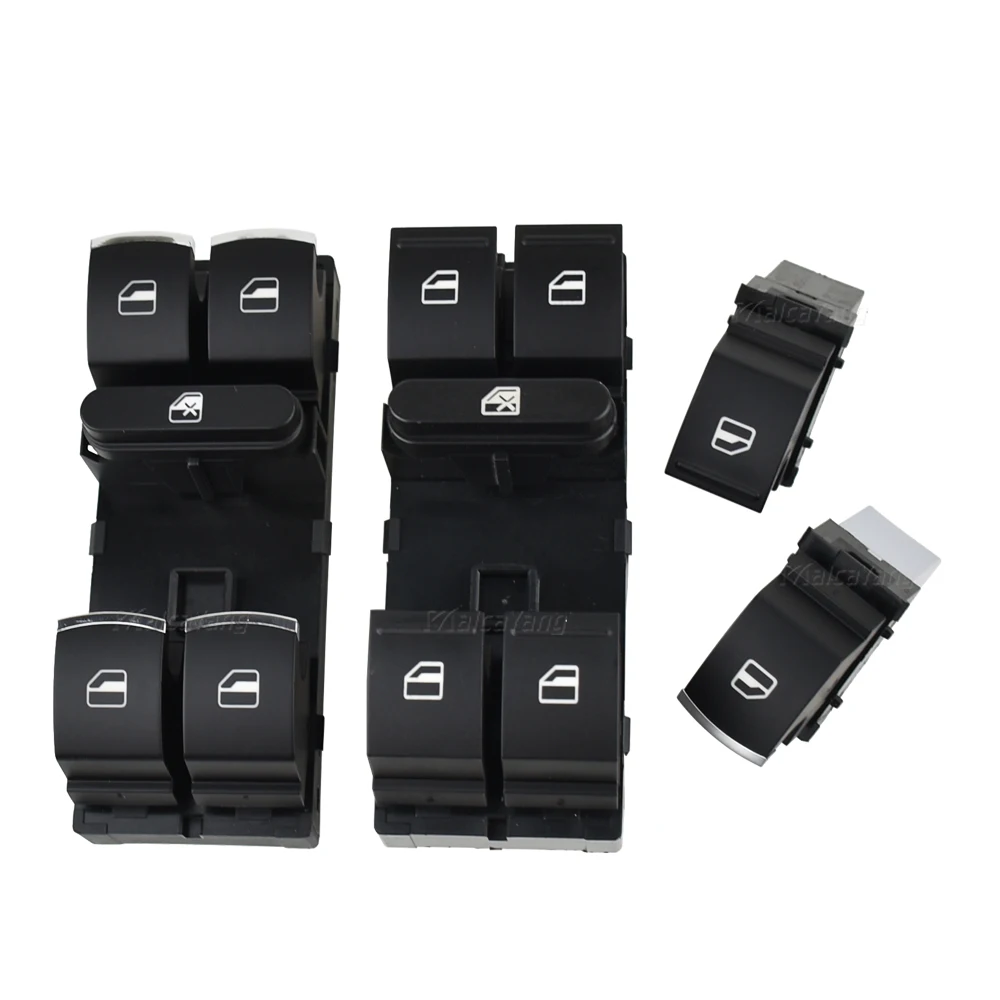 Chrome Master Power Window Switch Control 5J0959855 5K4959857 ...